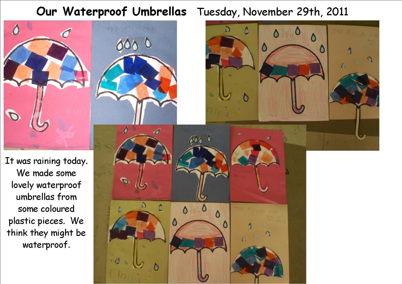 Art Music And Drama Page Waterproof Umbrellas In Senior Infants art-music-and-drama-page-waterproof-umbrellas-in-senior-infants