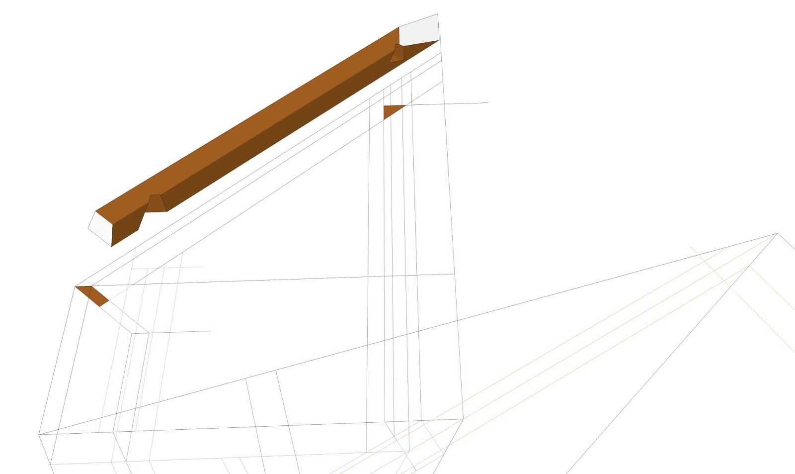 Roof Framing Geometry: The pent roof with pointed dormer