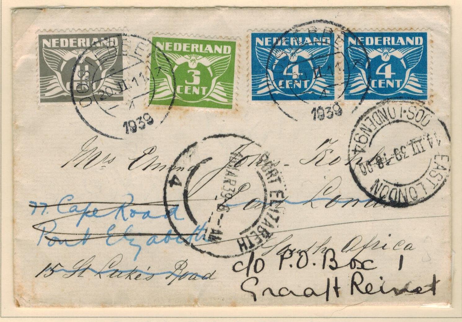 Netherlands Postal History: International Letter Rates and Services ...