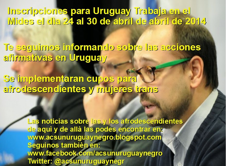 Uruguay Negro: Se abre llamado para Uruguay Trabaja: Implementaciòn de la ley de acciones ...