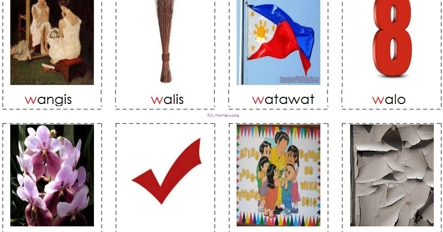 My Homeworks: MGA SALITANG NAGSISIMULA SA LETRANG "Ww"