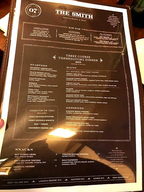 [NYC - UWS] Thanksgiving Dinner at The Smith - Review