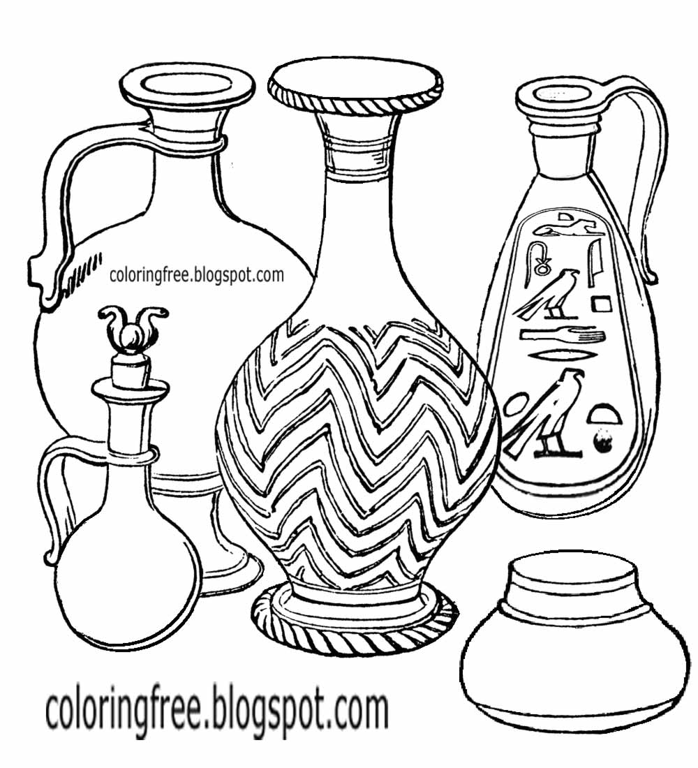 Clay Pot Coloring Page