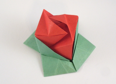 origami Rose Cube Maekawa Genuine 3D ~ origami for kids instructions