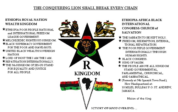 Rastafari Time: Principios do Congresso Negro Internacional Etiope Africano