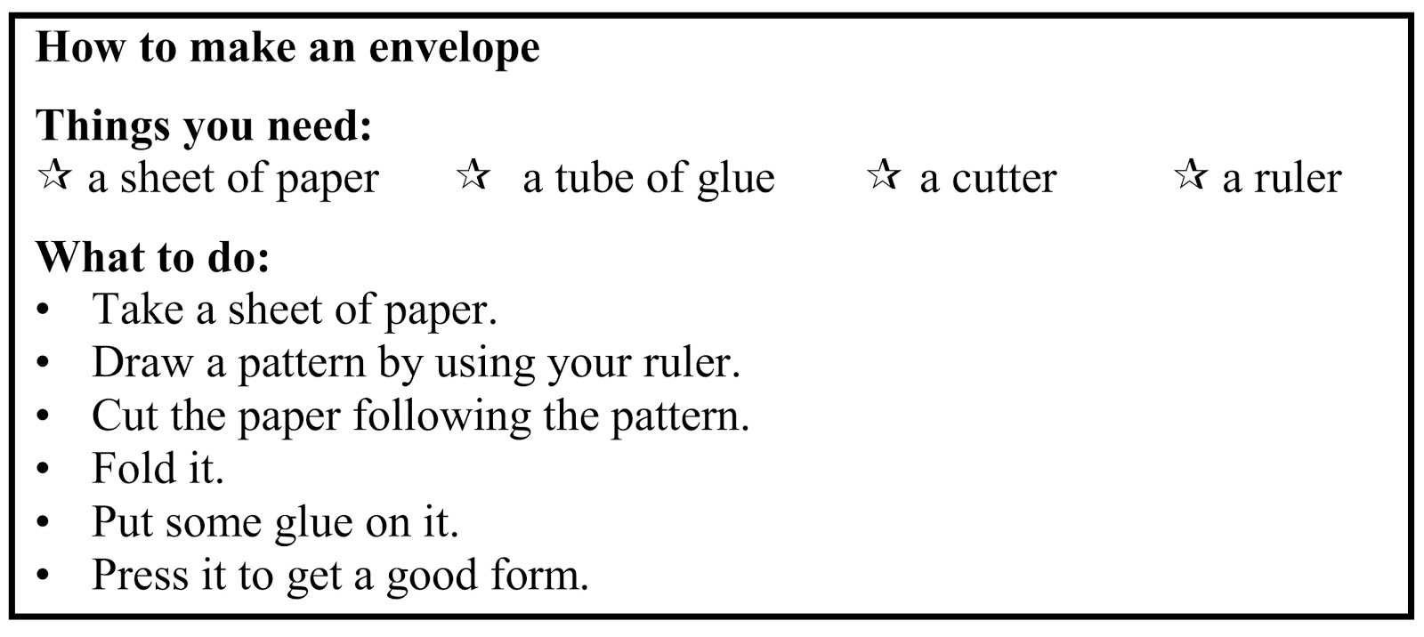 Zhoena's English: Reading: Procedure Text 1