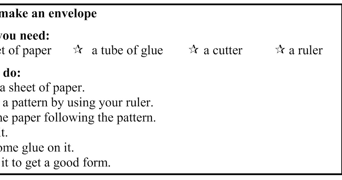 Zhoena's English: Reading: Procedure Text 1