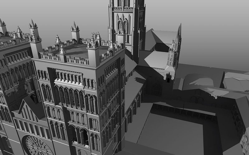 DashDotSlash: Durham Cathedral: Modelling Finished!!