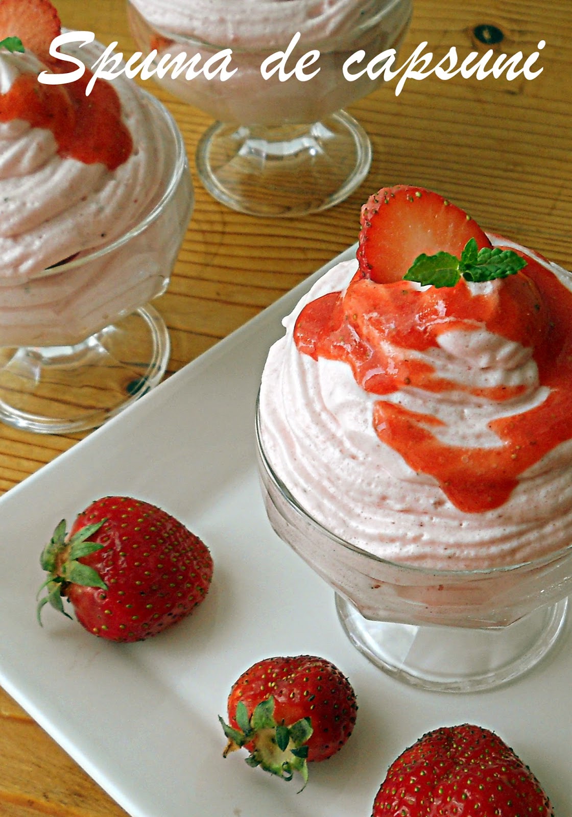 Arome si culori : Spuma de capsuni