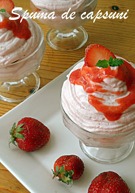 Arome si culori : Spuma de capsuni