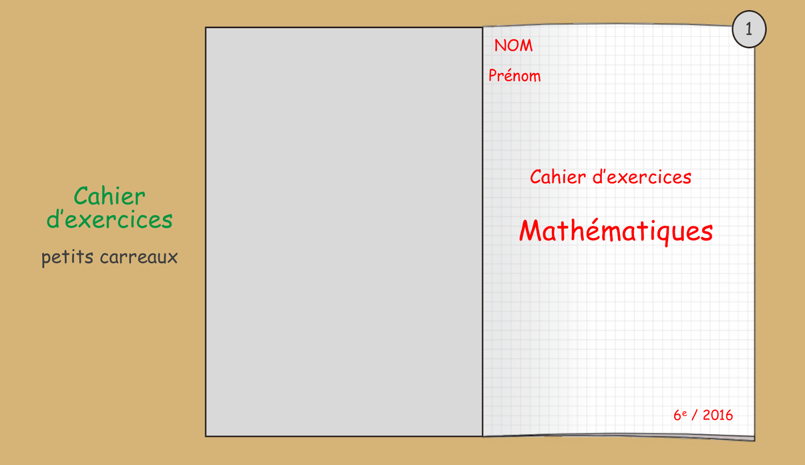 Cours de Maths / 6e 2016: Présentation Cahiers / Feuilles