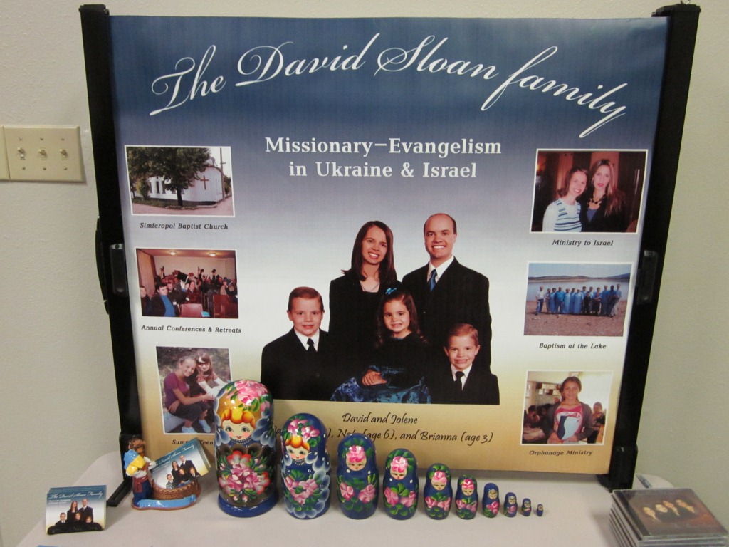 With Love from Ukraine...: Missionary Monday - Display Table