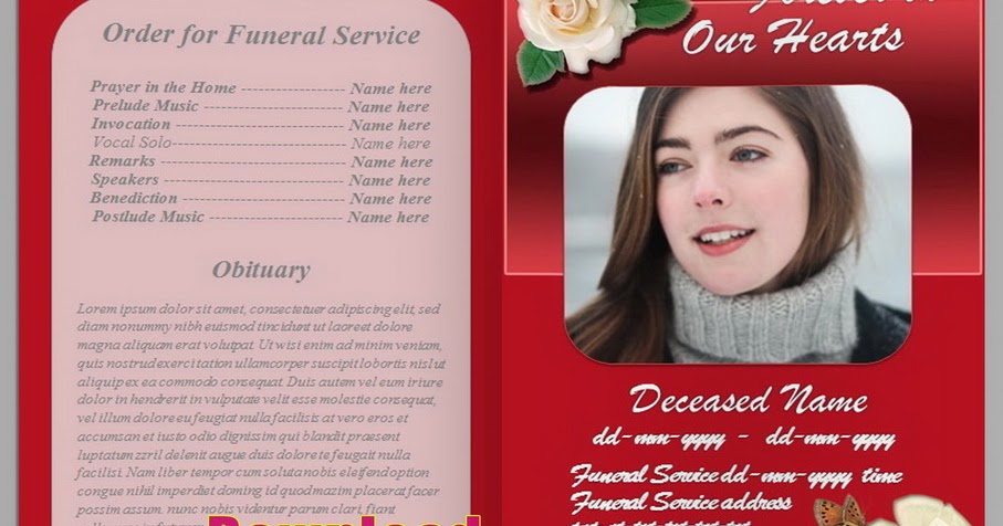 Free Biography Funeral Program Samples Download
