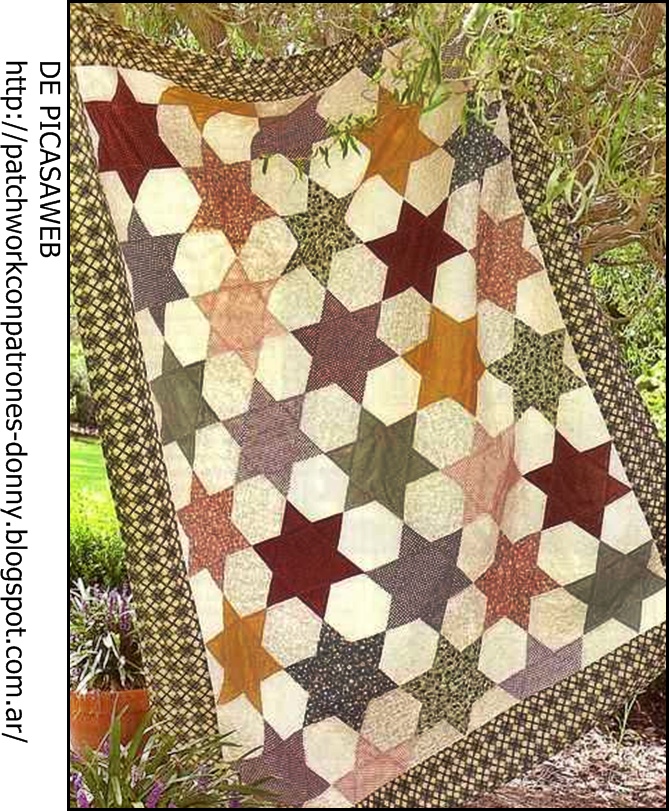 PATCHWORK= SOLO PATRONES = TODO GRATIS: patchwork = covertor en patchwork ,tiene estrellitas