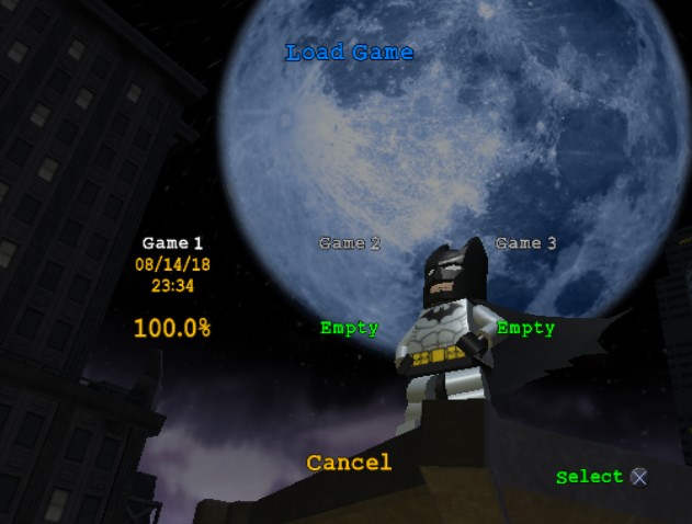 LEGO Batman The Video Game ISO PS2+Save Game 100% - Game Advanced