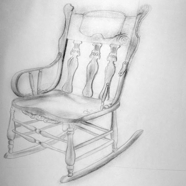 BYUH Drawing: Rocking Chair