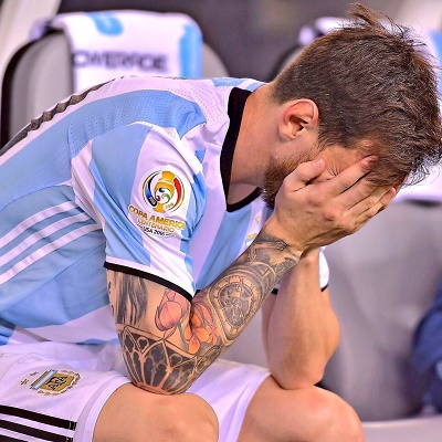 Lionel Messi tearfully retires from Argentine National Team after ...