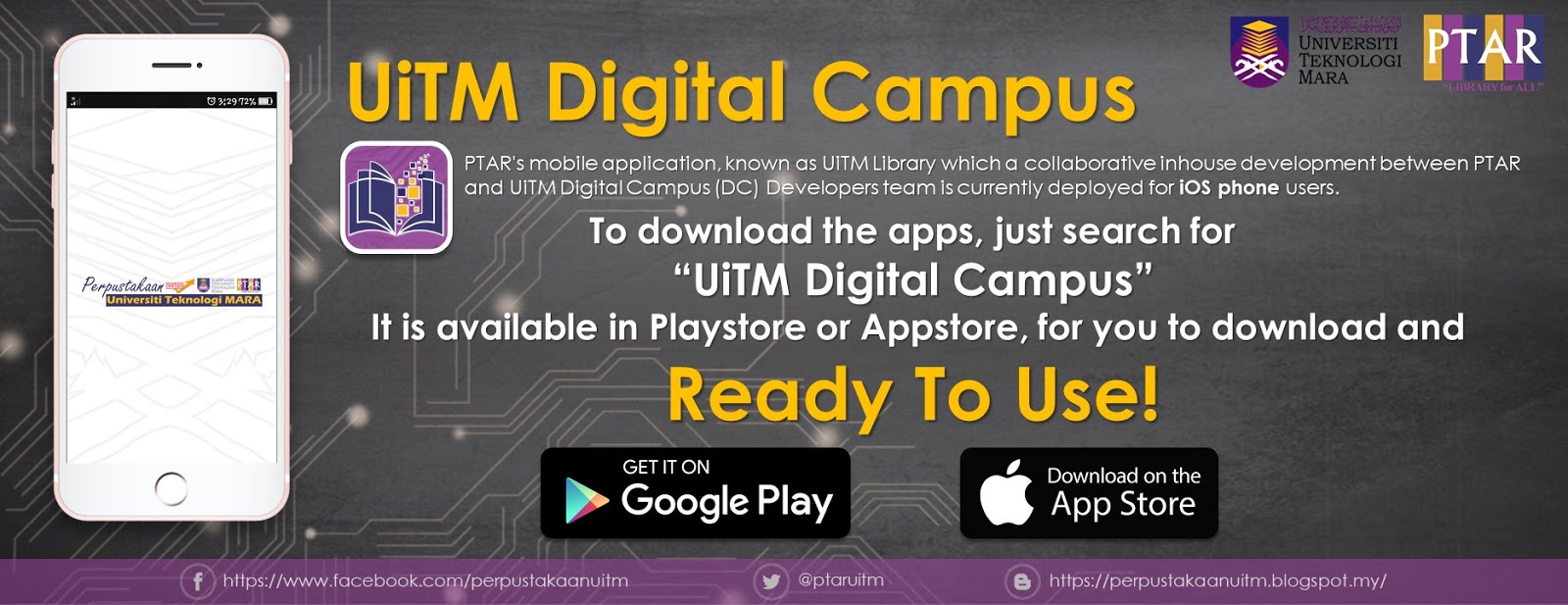 Aplikasi Mobile UiTM Library pada platform iOS App Store - Perpustakaan ...