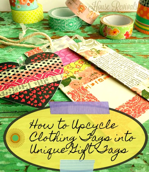 Upcycle Clothing Tags into Unique Gift Tags!