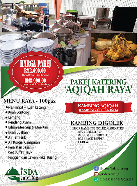 PAKEJ KATERING AQIQAH RAYA 2019 ~ ISDA Catering & Wedding Planner ...