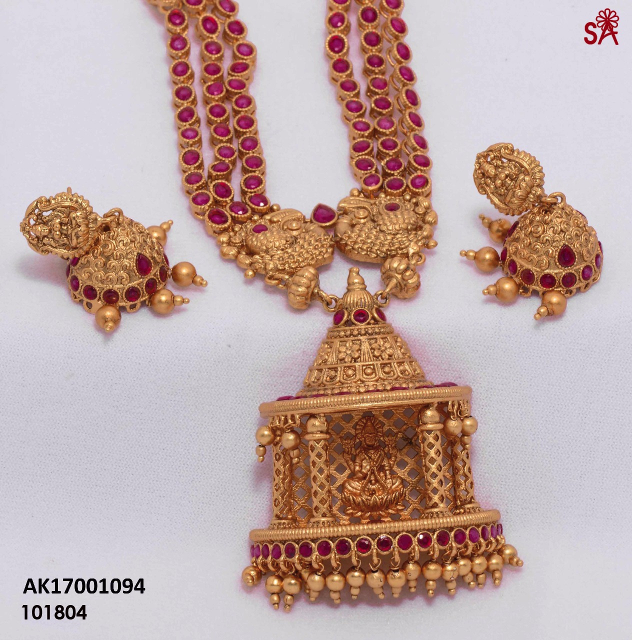Exclusive Ruby Sets | Buy Online 1 gram gold jewelry