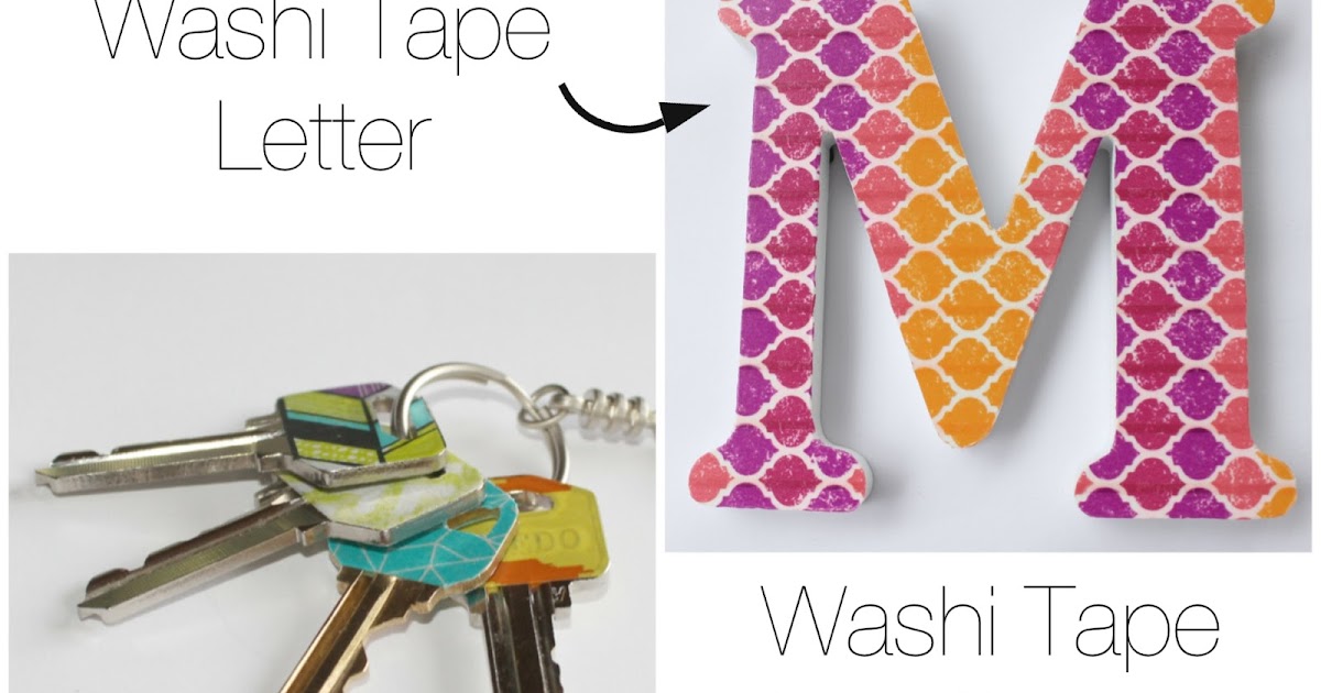 We Read!: DIY: Washi Tape Letter {and key covers}