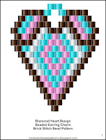 Brick Stitch Bead Patterns Journal: 20 Hearts Free Brick Stitch Beading ...