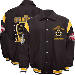 Boston Bruins Black Wool Leather Stanley Cup Champions Jacket ...