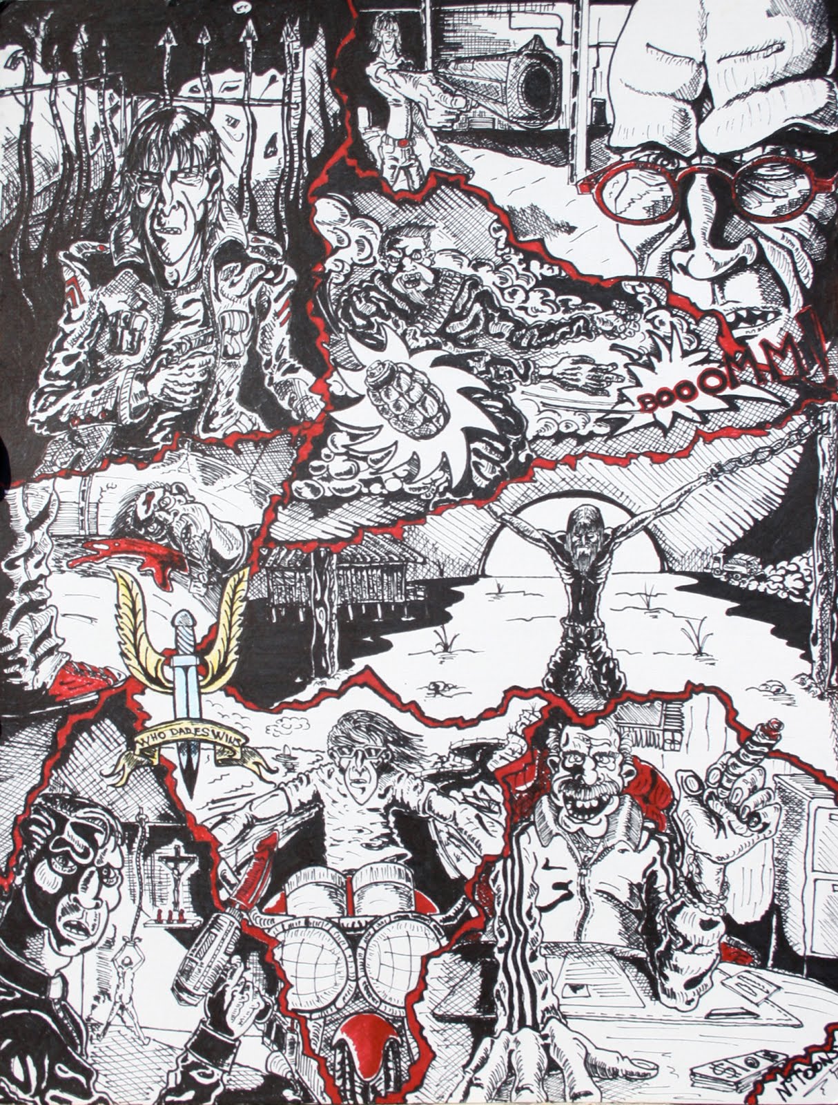 Nitoons: Primeras ilustraciones del cómic "Demonios de Cain"