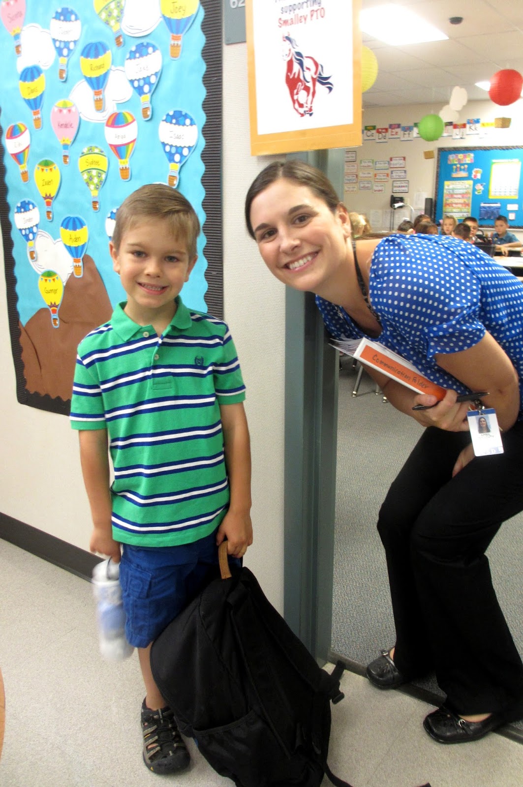Sunny Days: Jasper's first day of 1st Grade at Smalley Elementary