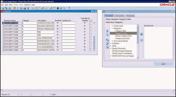 Oracle Applications: Oracle R12 Account Payables Screen Shots