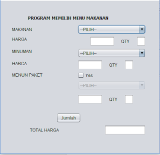 APLIKASI MEMILIH MENU MAKANAN