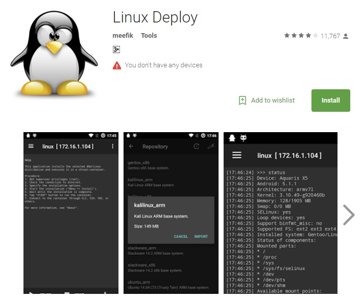 Comment installer Kali Linux en Toute Sécurité sur Android sans Root 2018