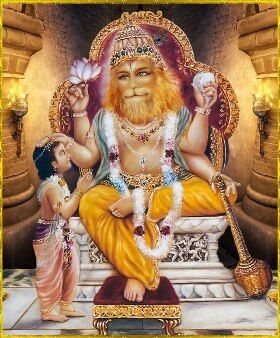 Narasimha and Prahlada Images | Hindu Devotional Blog