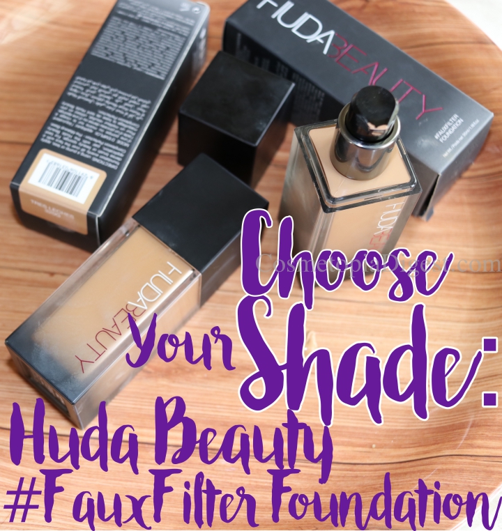 Choosing the Huda Beauty #FauxFilter Foundation Shade For Olive/Warm ...