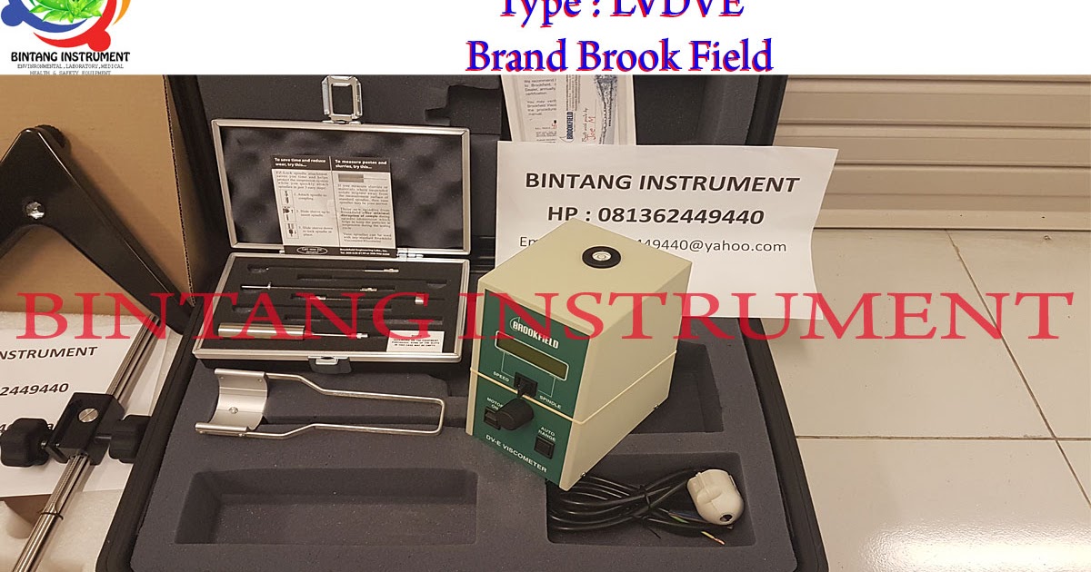 .: 081362449440 Jual Digital Viscometer LVDVE Brookfield USA Jual ...