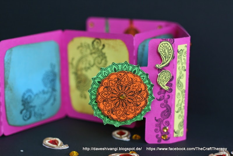 The Craft Therapy: Indian Theme scrapbook mini album