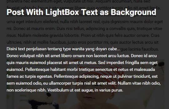 Cara Membuat Tombol Teks LightBox pada AMP Template