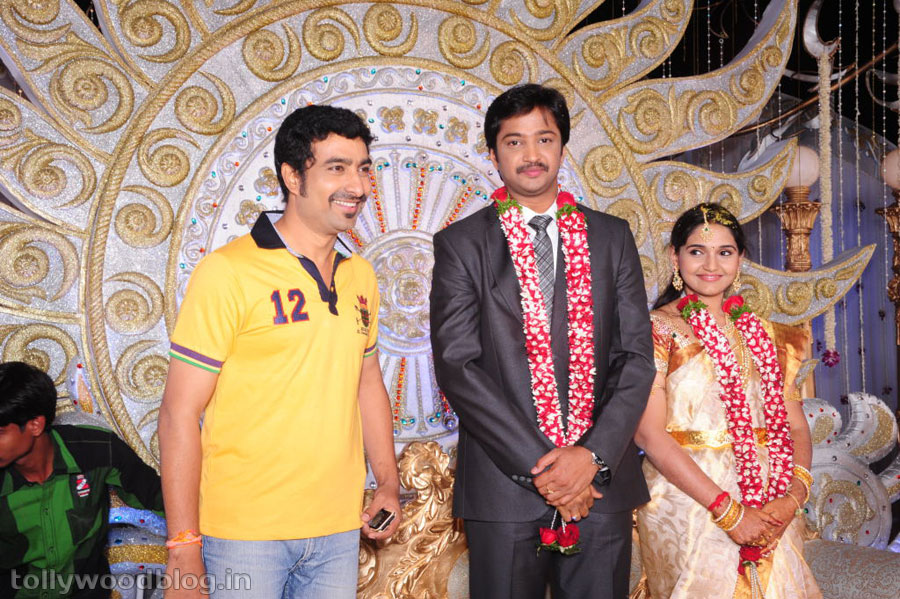 Aryan Rajesh Wedding Reception Photos Stills