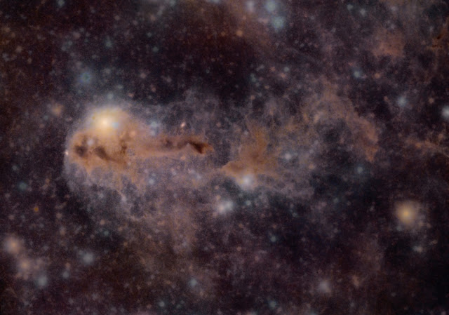 Observatorio suburbano: Nebulosas oscuras LDN 1250 - 1251 en Cefeo