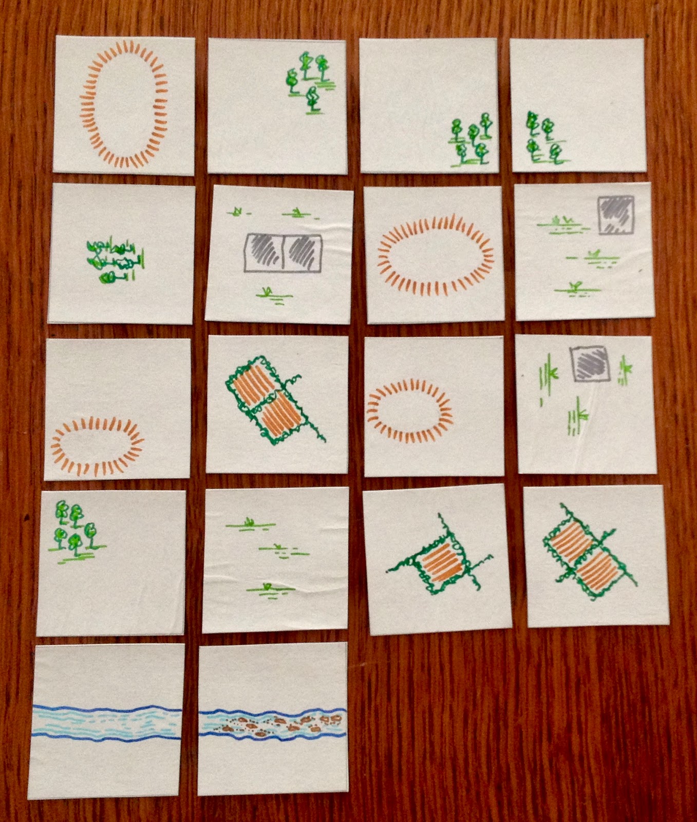 Grid based wargaming - but not always: ECW Campaign Cards and Terrain Cards