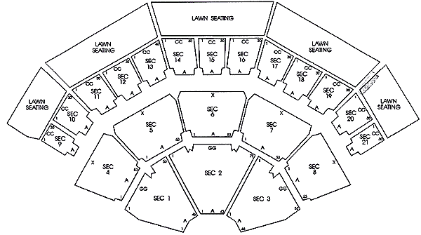 American Family Amphitheater Seating Chart With Seat Numbers