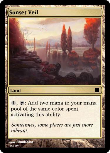 Goblin Artisans: CCDD 041012—Sunset Veil + Sunset Field