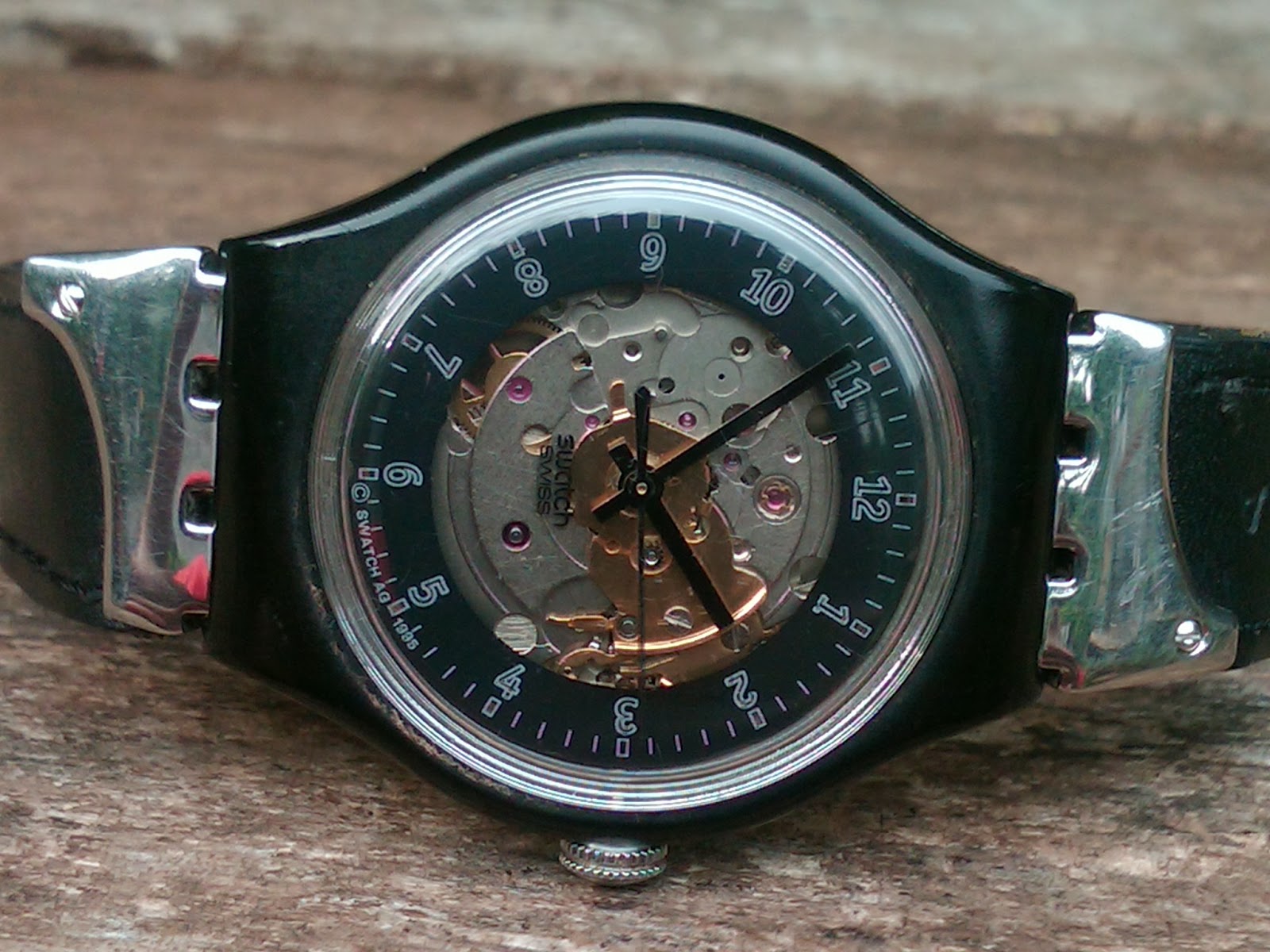 jam mbiyen ku lawas vintage: SWATCH SWISS SKELETON AUTOMATIC ( SOLD )