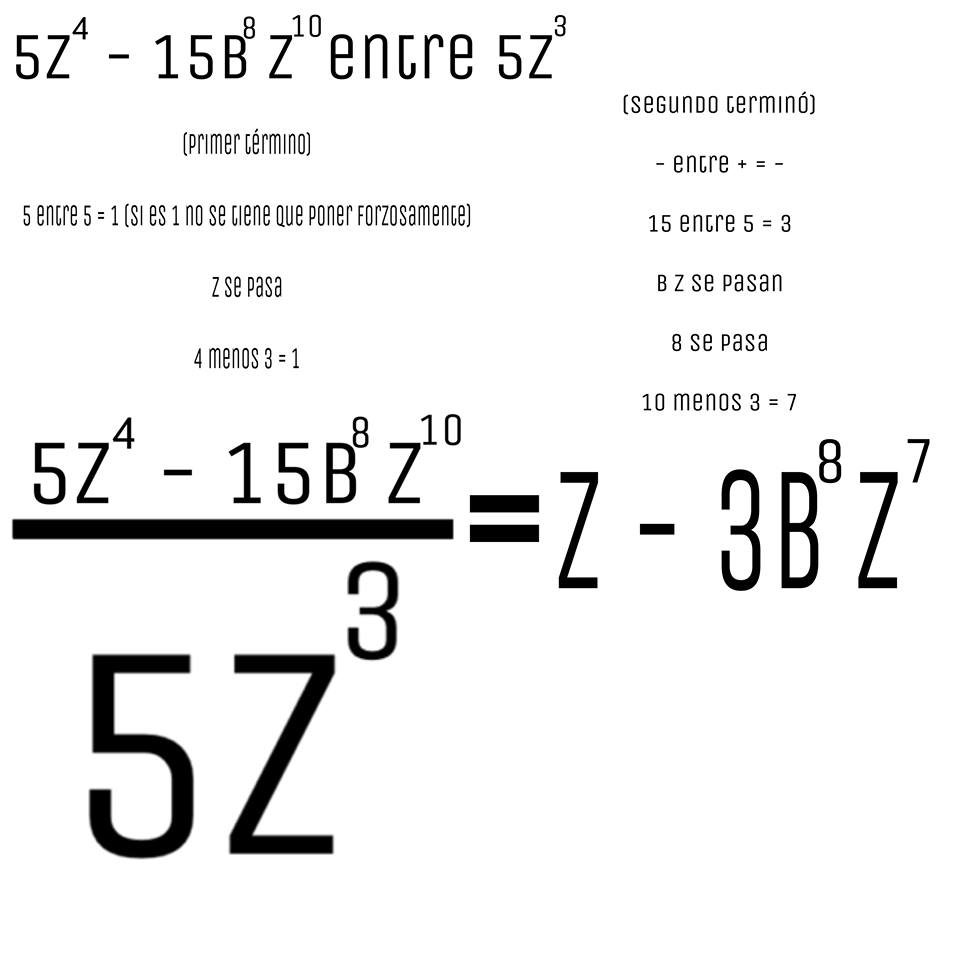 Math blog high school: Divisiones algebraicas
