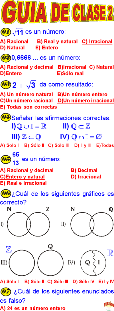 CONJUNTOS NUMERICOS EJEMPLOS Y EJERCICIOS RESUELTOS EN PDF