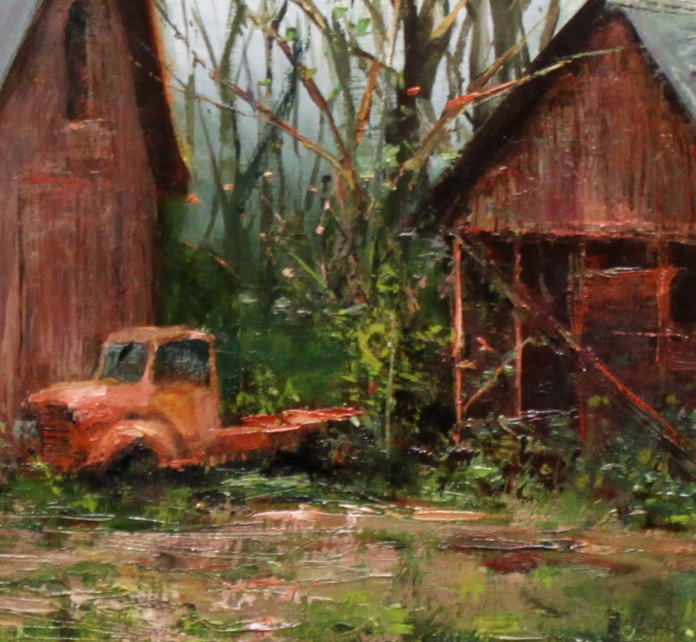 JustinClementsDailyPaintings: 'Colorado Farm Early Spring'