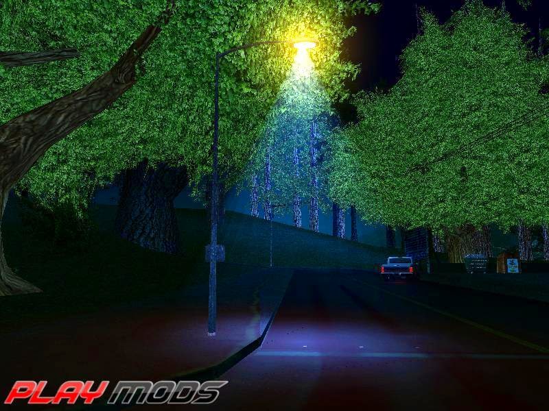 GTA SA - IMPROVED LAMPPOST LIGHTS - GTA : AUTHOR