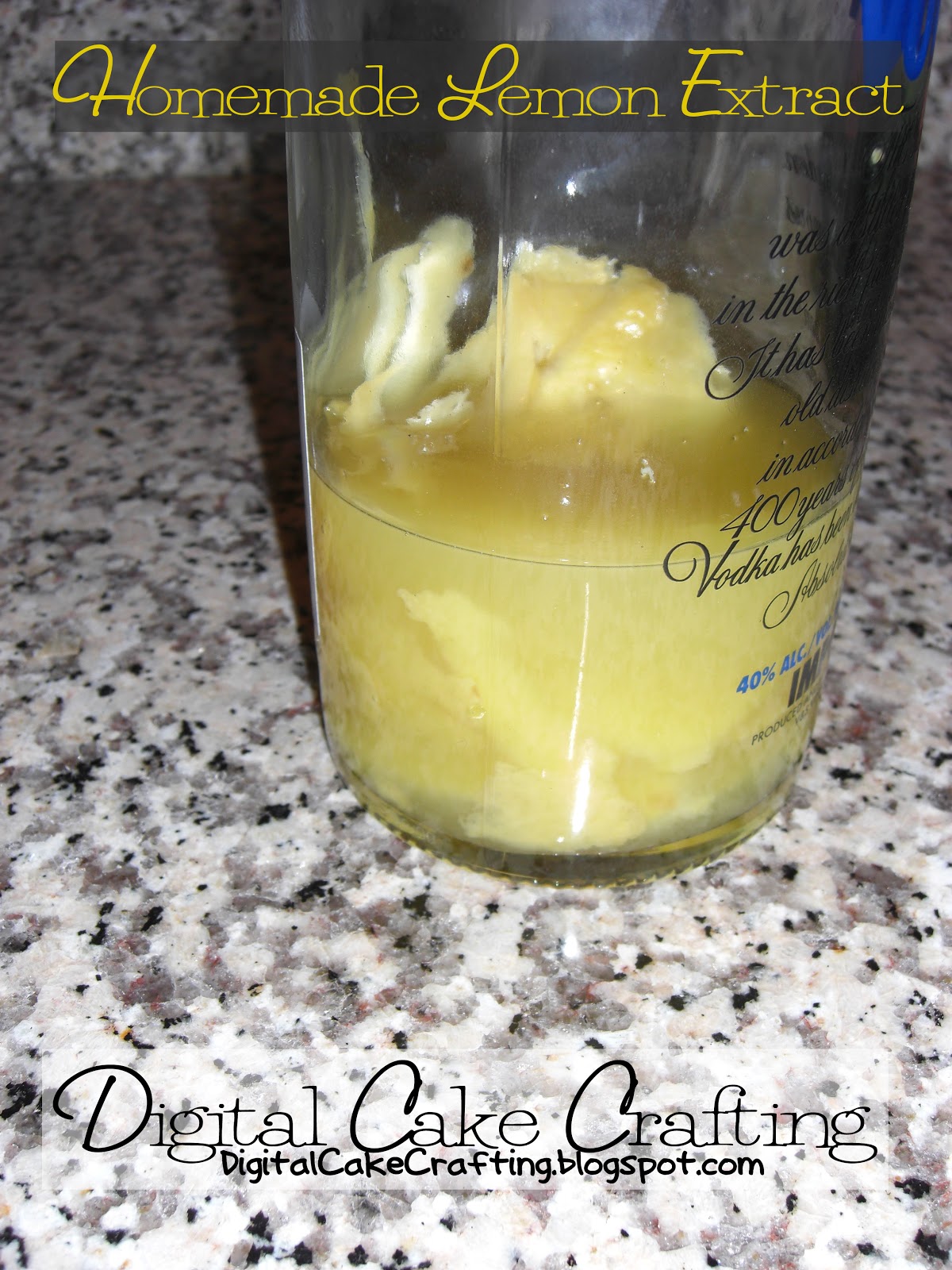 Digital Cake Crafting: Making Lemon Extract