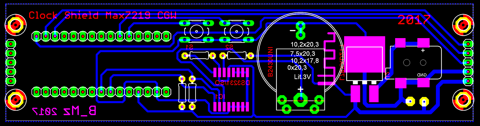 Diy Digital Clock Arduino Dot Matrix 8x32 Max7219 With Rtc Ds3231